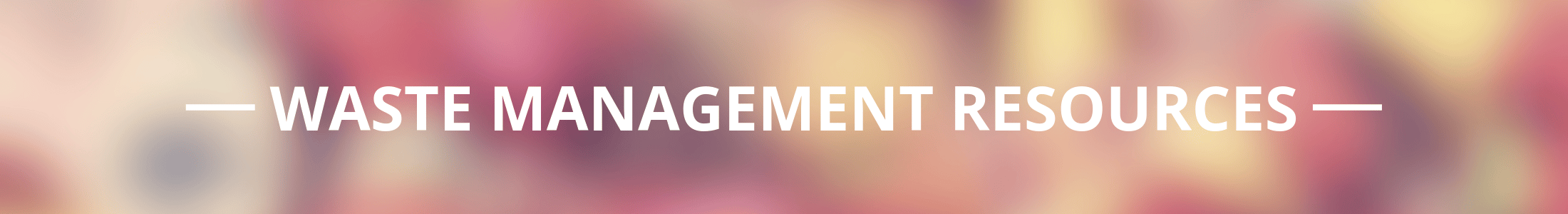 Waste Management Resources